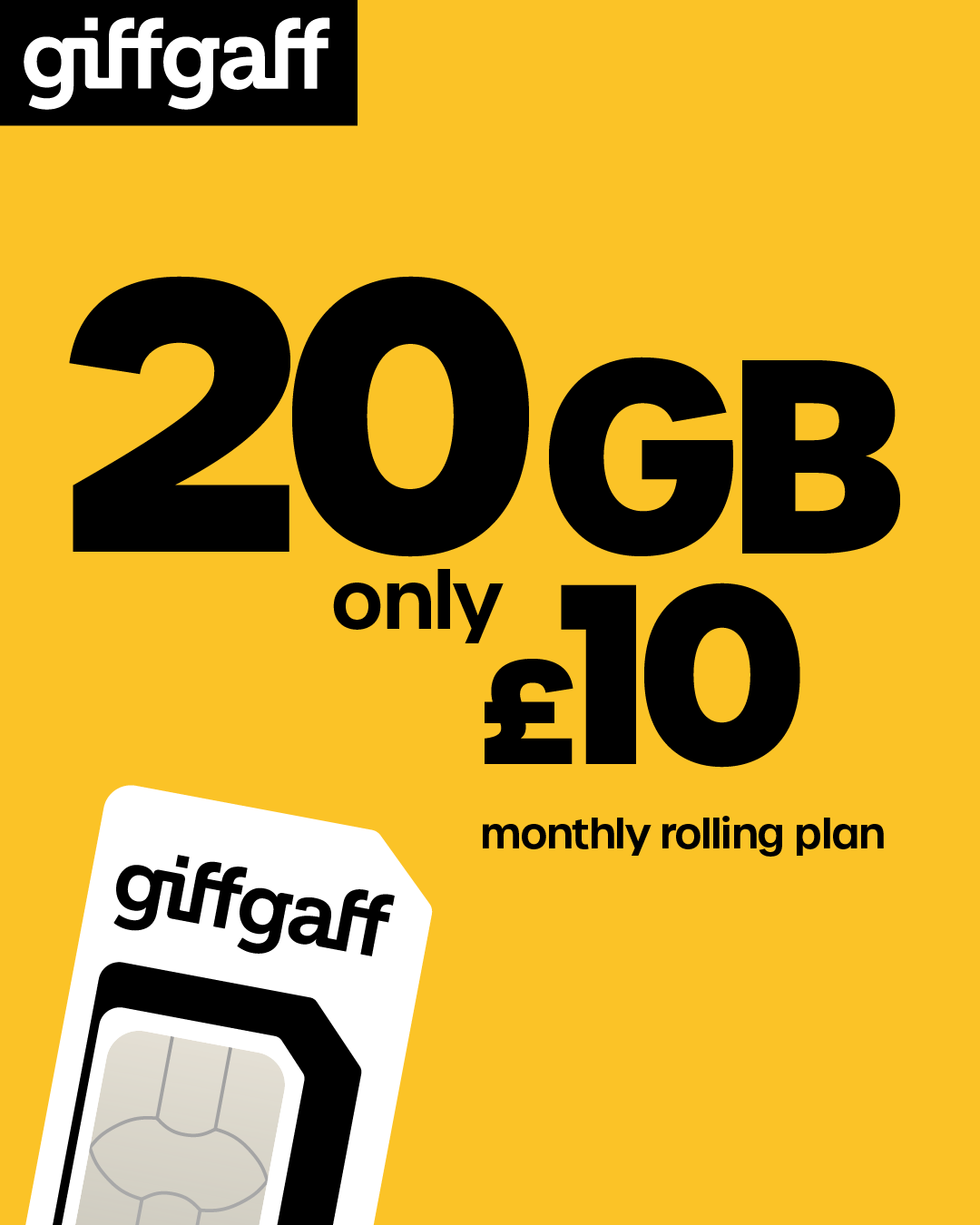 Student SIM deal | Triple data offer | giffgaff